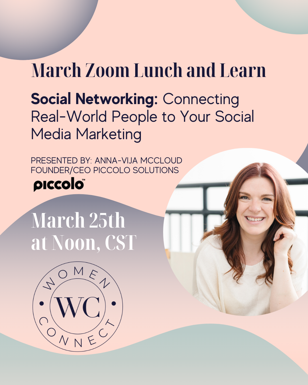 March Zoom Lunch N Learn | Women Connect | Business Networking